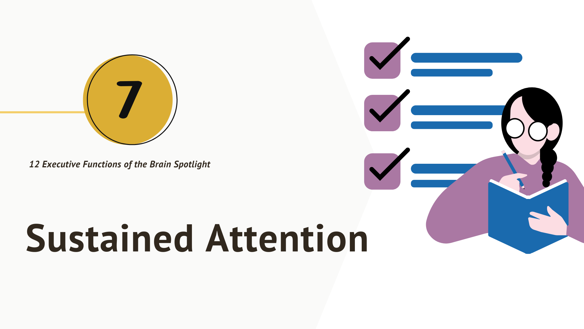 12 Executive Functions of the Brain Spotlight: #7: Sustained Attention ...